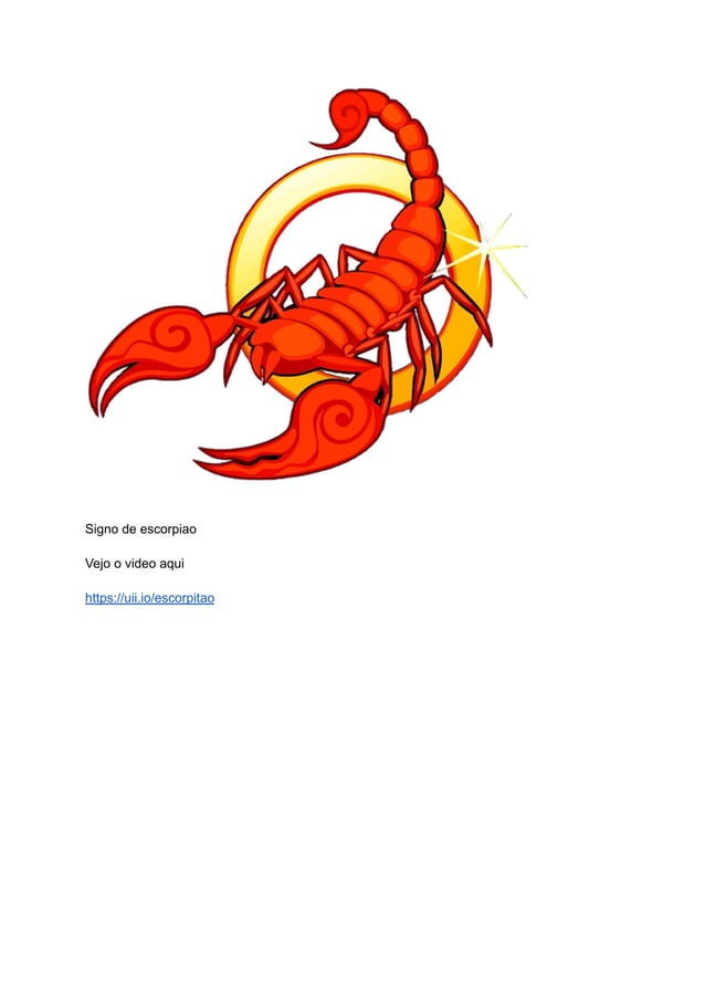 signo escorpiao | PDF