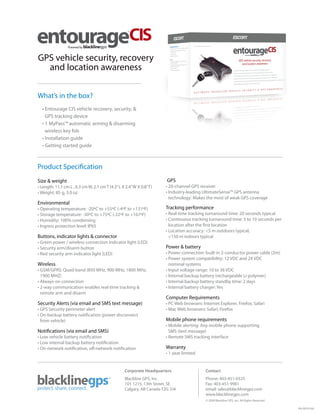 Escort Entourage CIS - GPS Vehicle Security Recovery and Tracking ...
