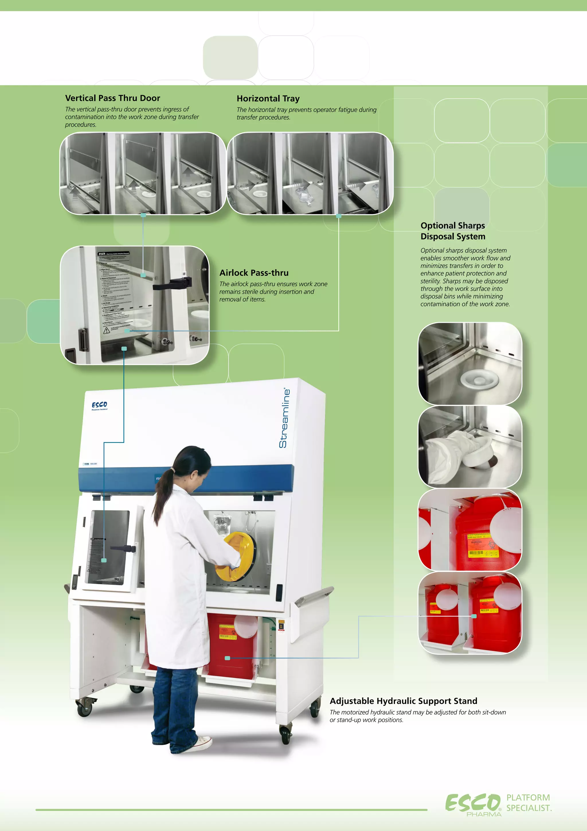 Esco Streamline Compounding Aseptic Containment Isolator | PDF