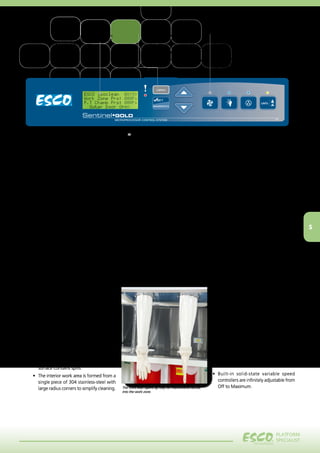 Esco Streamline Compounding Aseptic Containment Isolator | PDF
