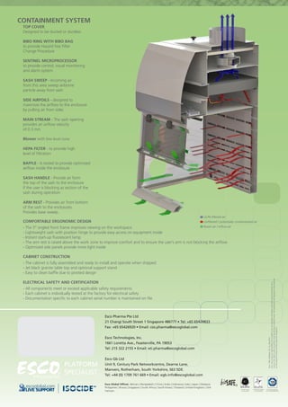 Esco Ventilated Balance Enclosure | PDF | Home Appliances | Home & Garden