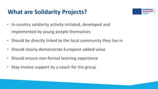 European Solidarity Corps UK – Overview | PPTX
