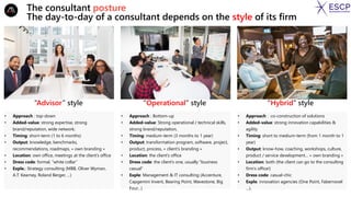 ESCP - Consultant behaviour session 5 2021 - consultant posture, ethics ...