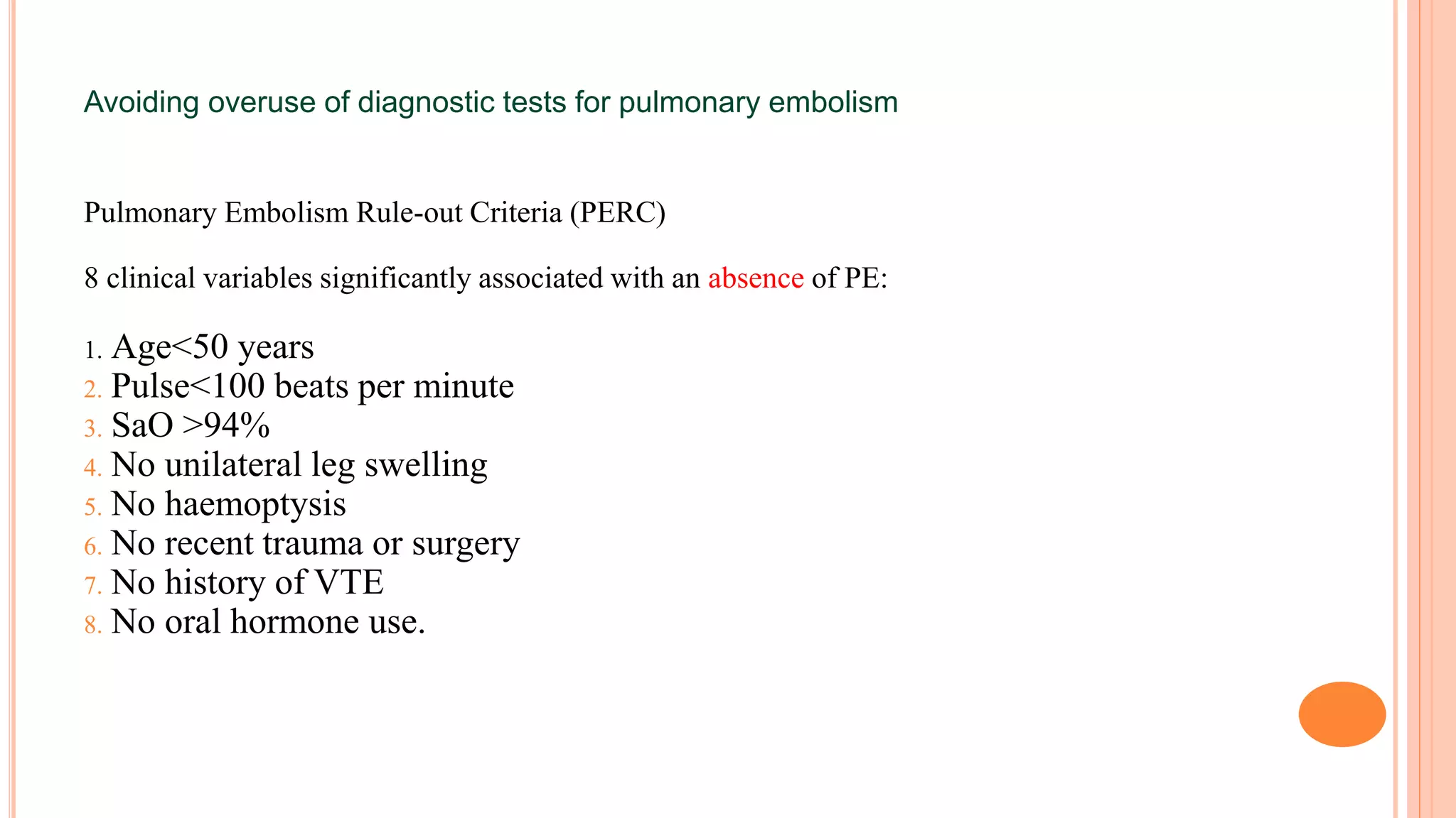 2019 ESC guidelines on pulmonary embolism | PPTX