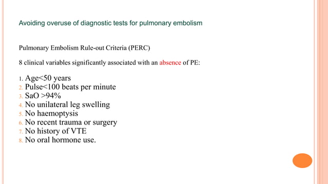 2019 ESC guidelines on pulmonary embolism | PPTX