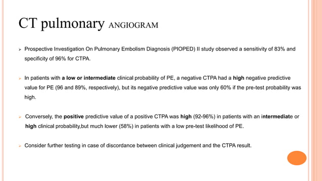 2019 ESC guidelines on pulmonary embolism | PPTX