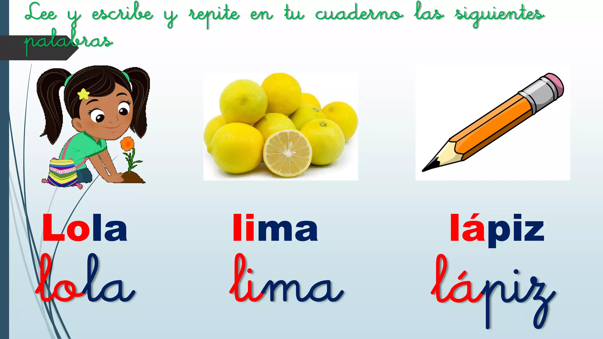 Escribimos palabras con la L | PDF | Homework and Study | Education