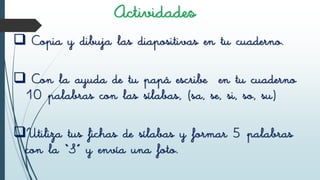 Escrbimos palabras con la s | PDF
