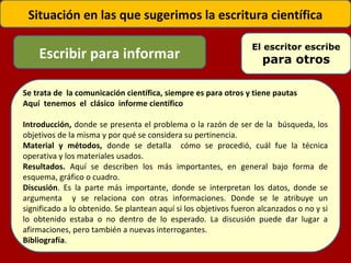 Escribir para aprender | PPT
