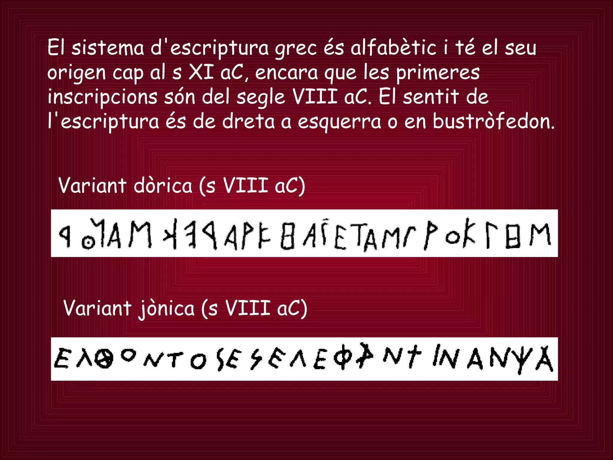 Les primeres escriptures | PPT