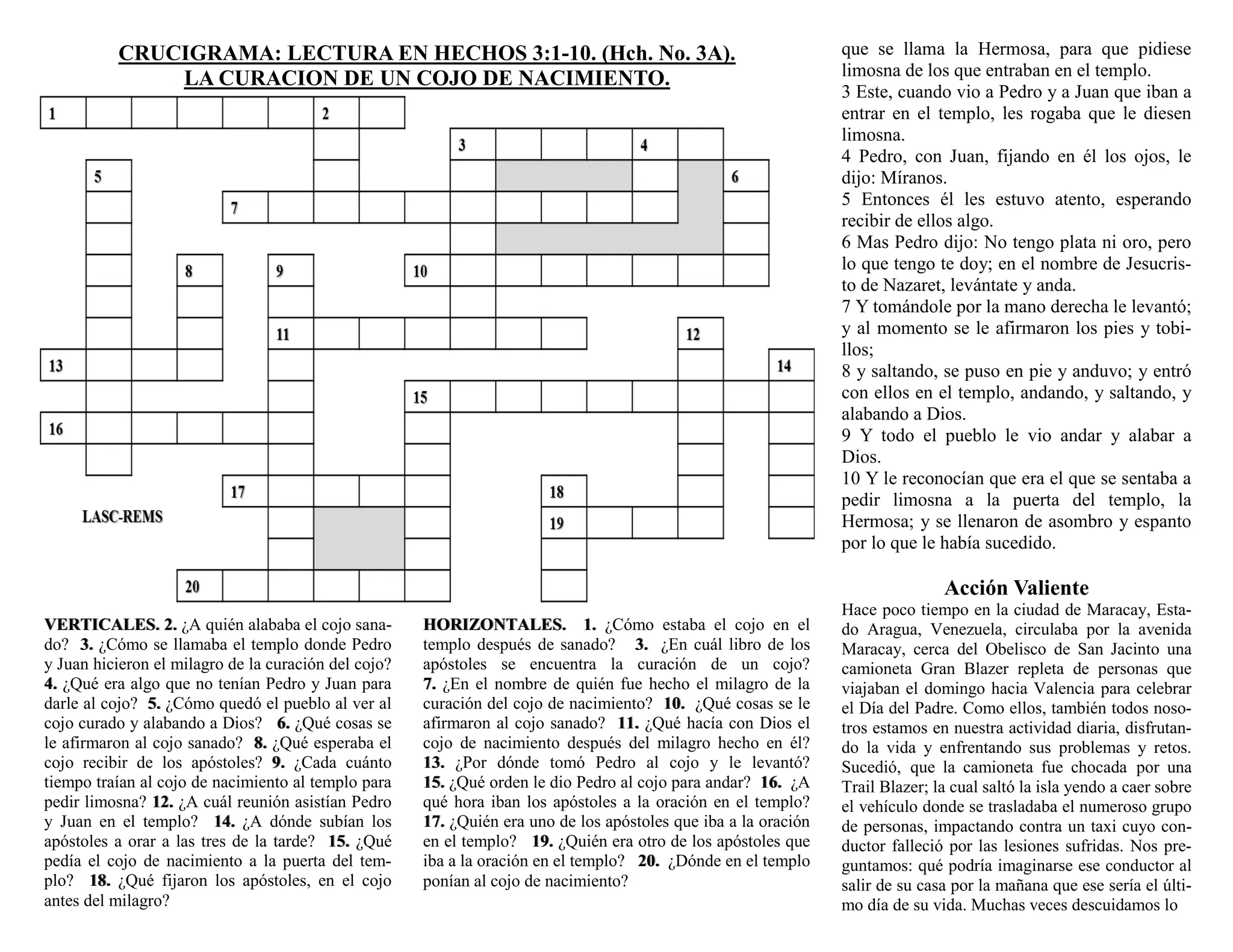 ESCRITO ESTA EN ACCIÓN. LA IMPORTANCIA DE LA ORACIÓN Y LA CURACIÓN DE ...