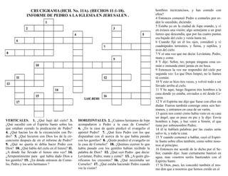 ESCRITO ESTA EN ACCION. INFORME DE PEDRO A LA IGLESIA EN JERUSALEN Y LA ...