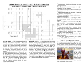 ESCRITO ESTA EN ACCIÓN. MATEO 25:1-13. (MT. No. 25A) JESÚS Y LA ...