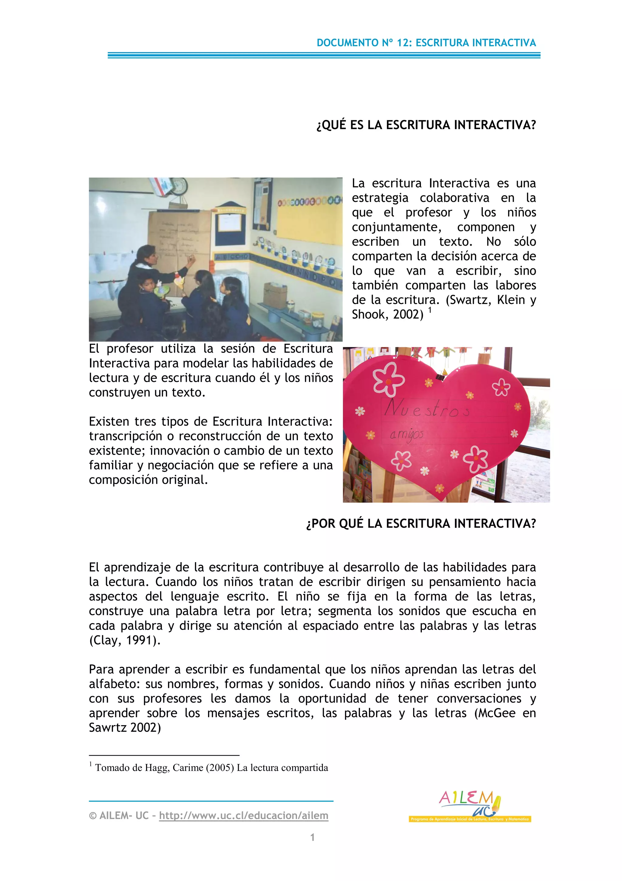 Escritura Interactiva | PDF