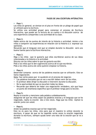 Escritura Interactiva | PDF