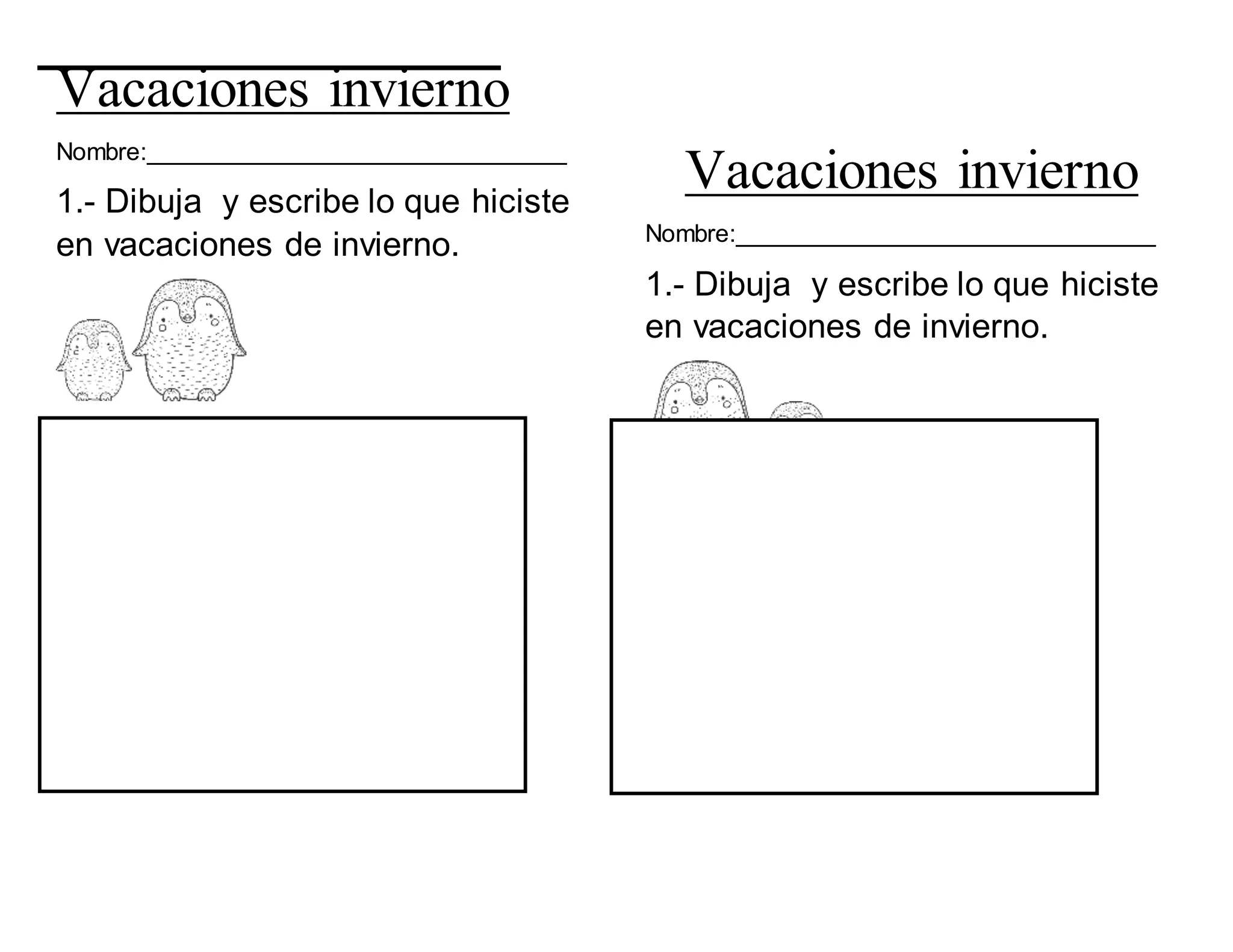 Escritura creativa vacaciones invierno II.docx | National & Civic ...