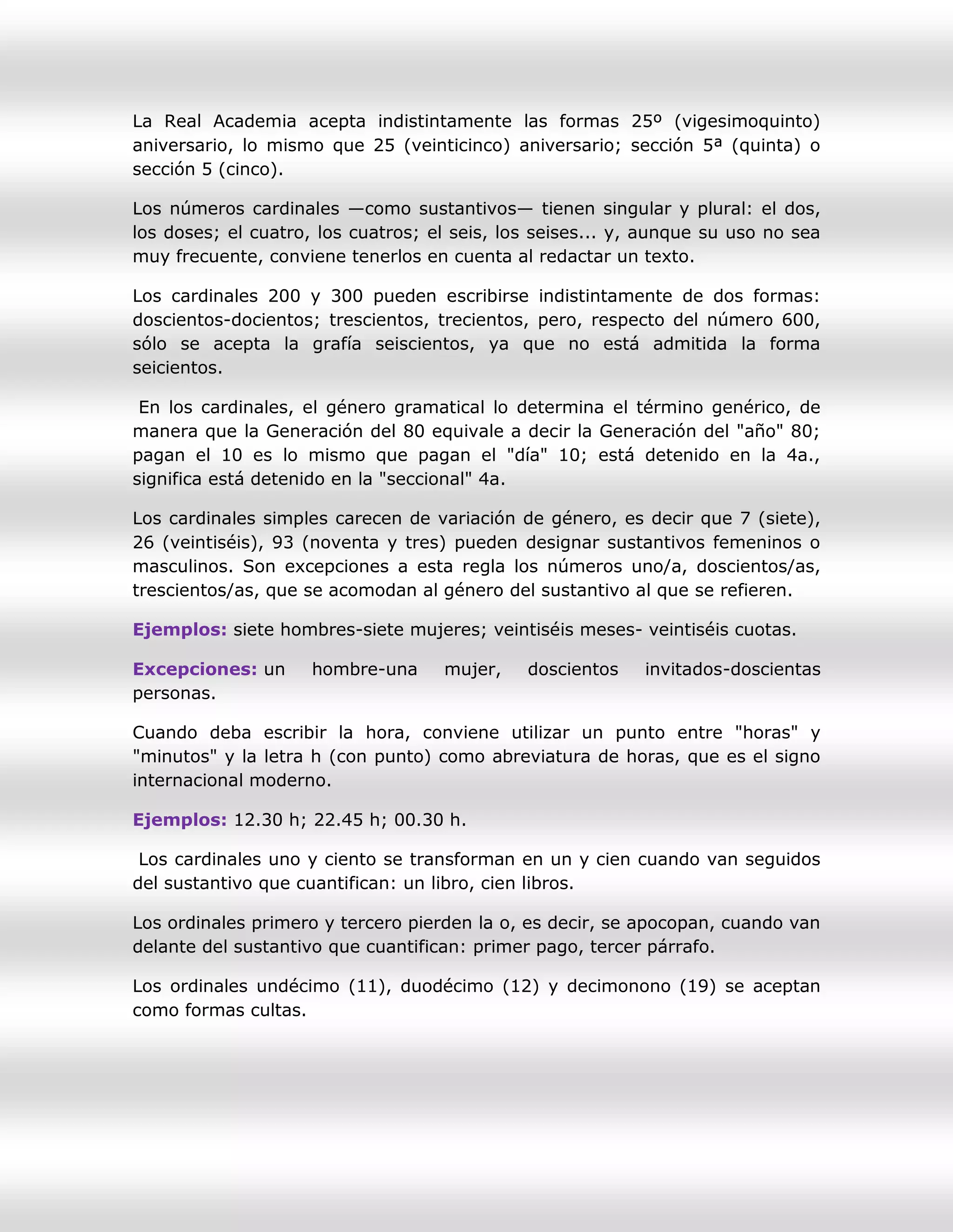 Escritura de Números | PDF