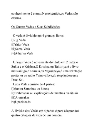 Lista de Escrituras Sagradas Hindus.pdf em português | PDF