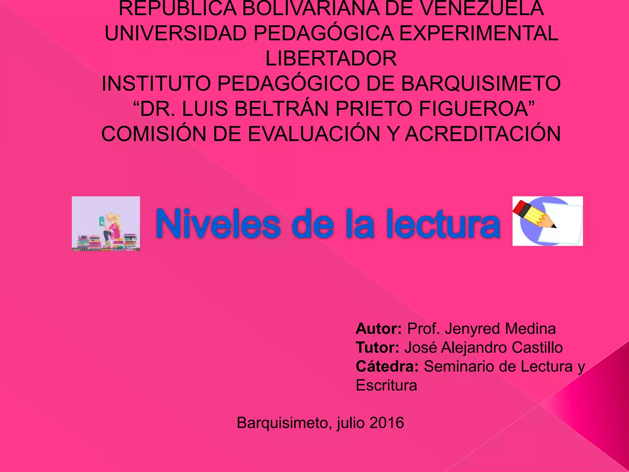 Escritura y lectura jenyrd | PPTX