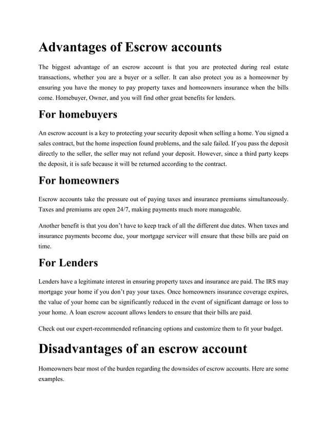 Escrow Accounts How They Work.docx