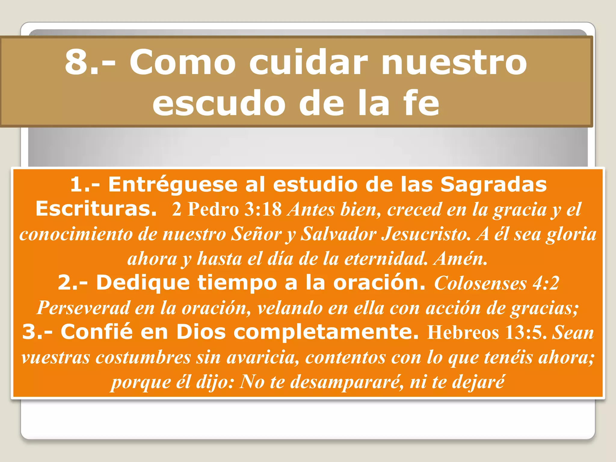 Escudo de la fe | PPT | Descarga Gratuita