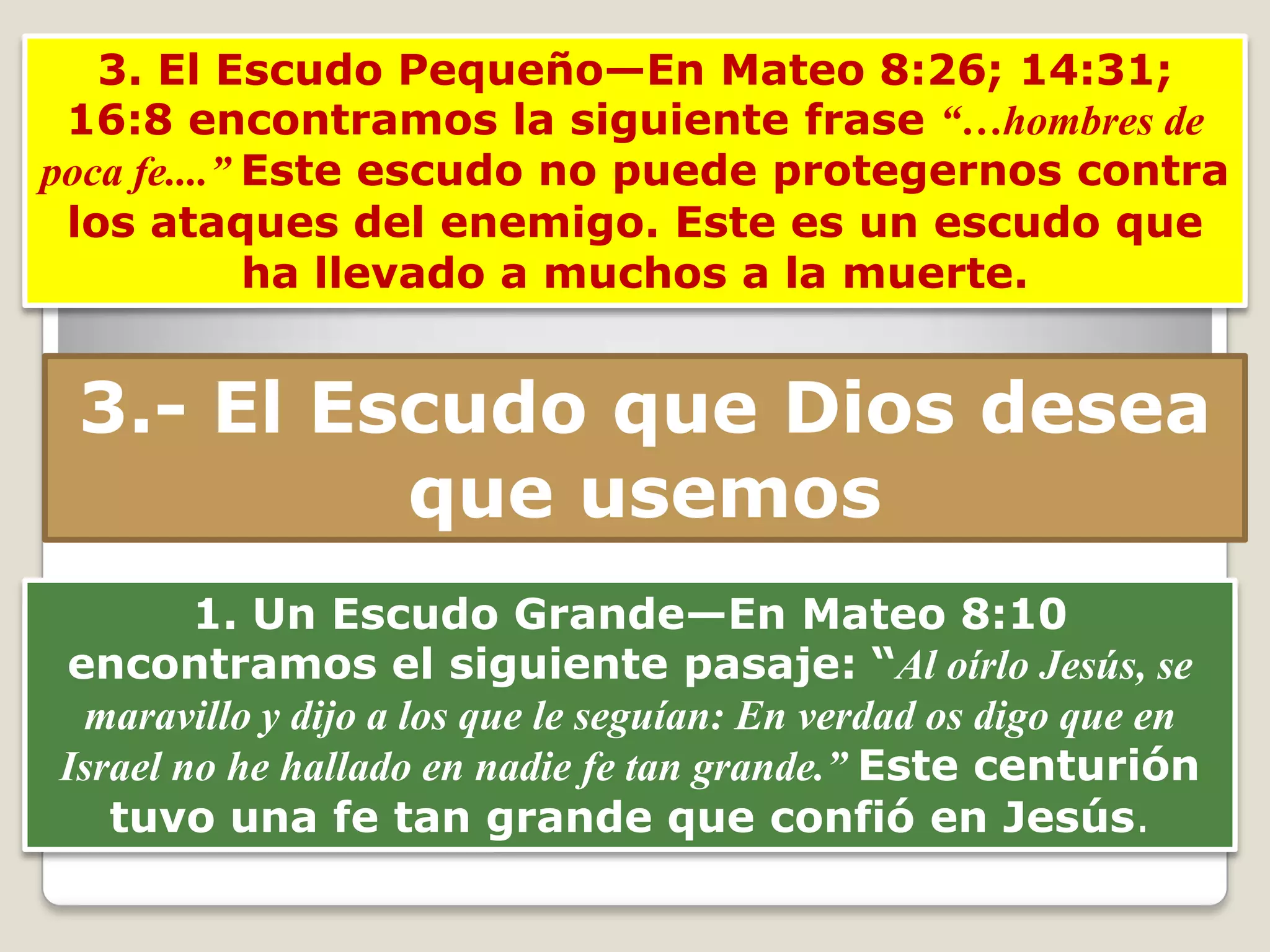 Escudo de la fe | PPT | Descarga Gratuita