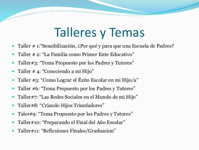Proyecto: Escuela de Padres, Madres y Tutores. Proyecto: Escuela de Padres, Madres y Tutores.