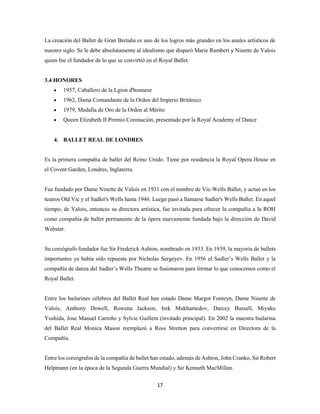 Escuela inglesa de ballet | PDF