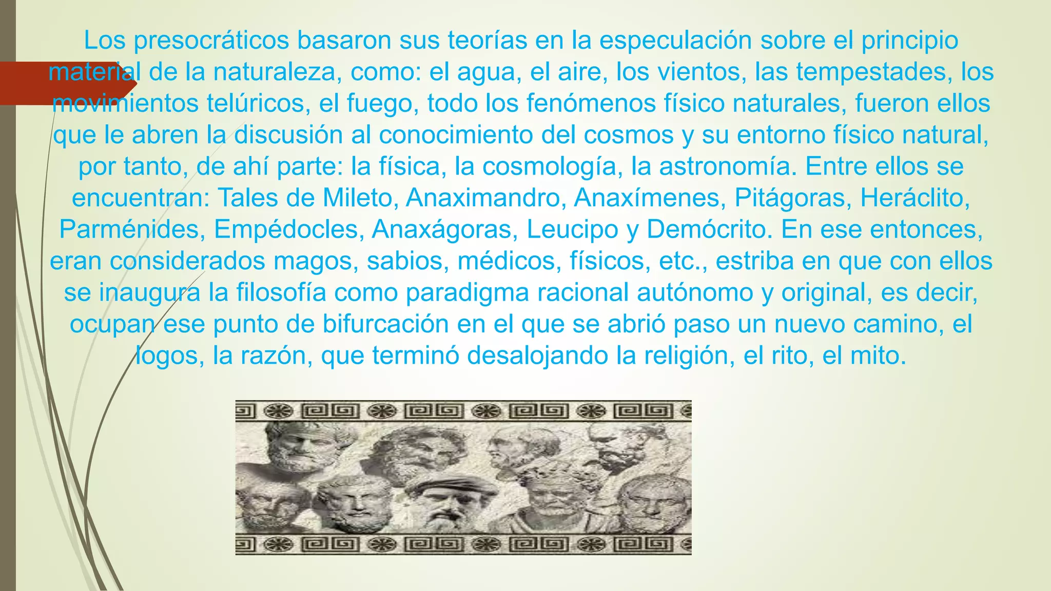 Escuela presocrática | PPT