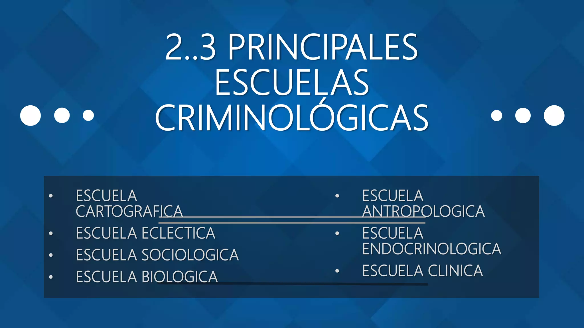 Escuelas criminologia | PPTX