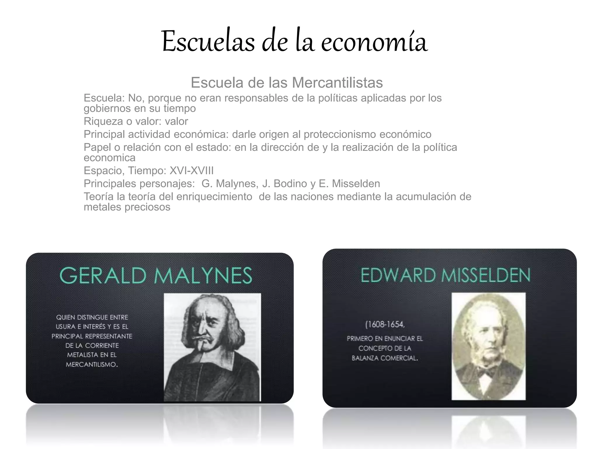 Escuelas de la economía | PPT