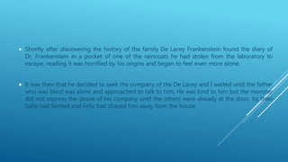 Presentation of the book of Frankenstein | PPTX