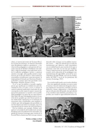 Escuela tradicional | PDF