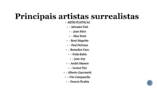 Escultura e surrealismo | PPT