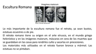 Características esenciales del arte romano: escultura, relieve y ...