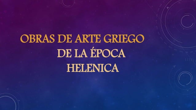 Características y obras del arte griego en sus tres épocas ...