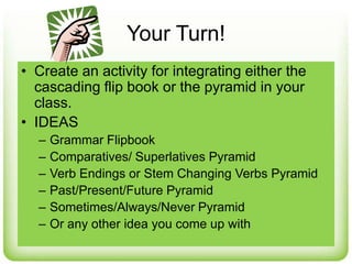 Traditional & Technology Infused Foldables for the Foreign Language ...