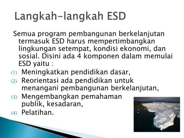 Education for sustainable development (ESD) | PPTX