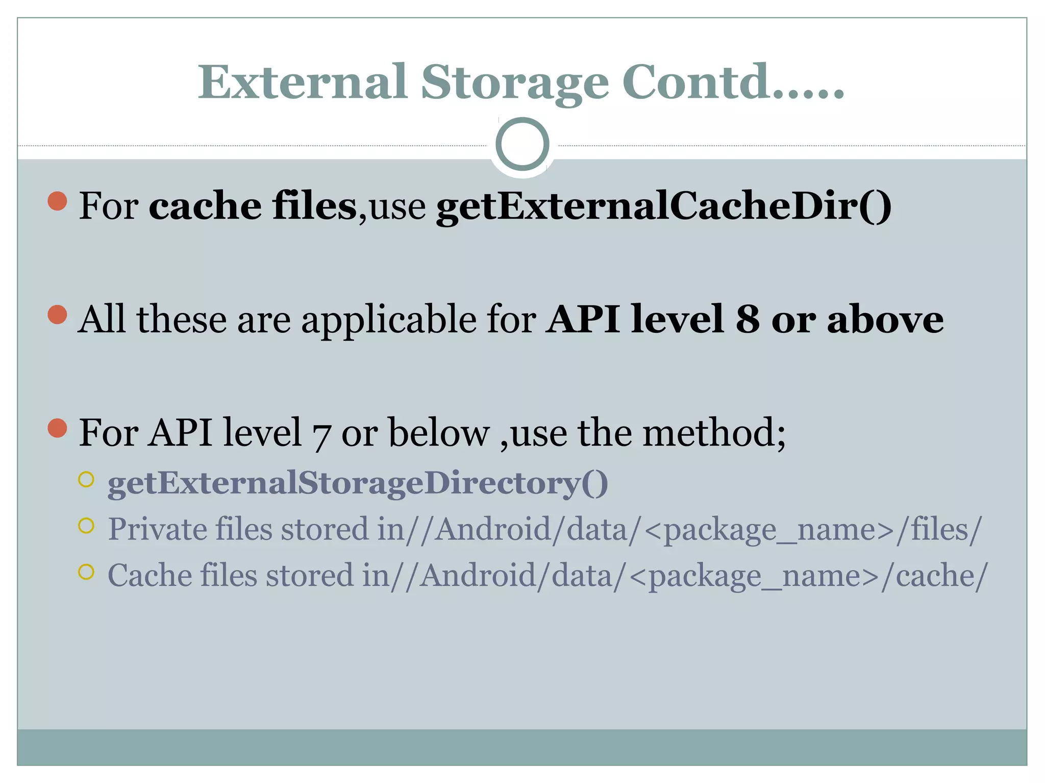 Data Storage In Android | PPT