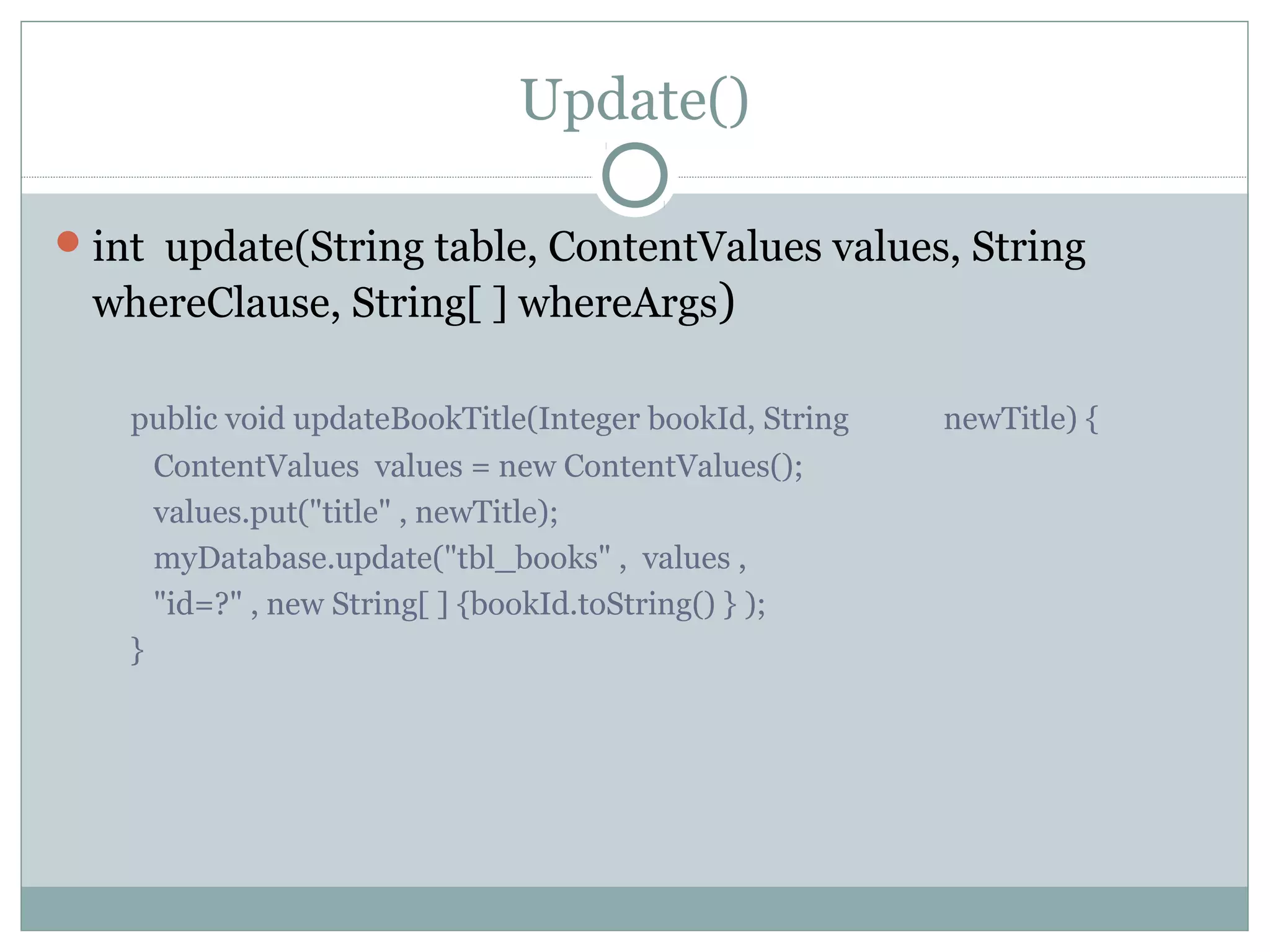 Data Storage In Android | PPT