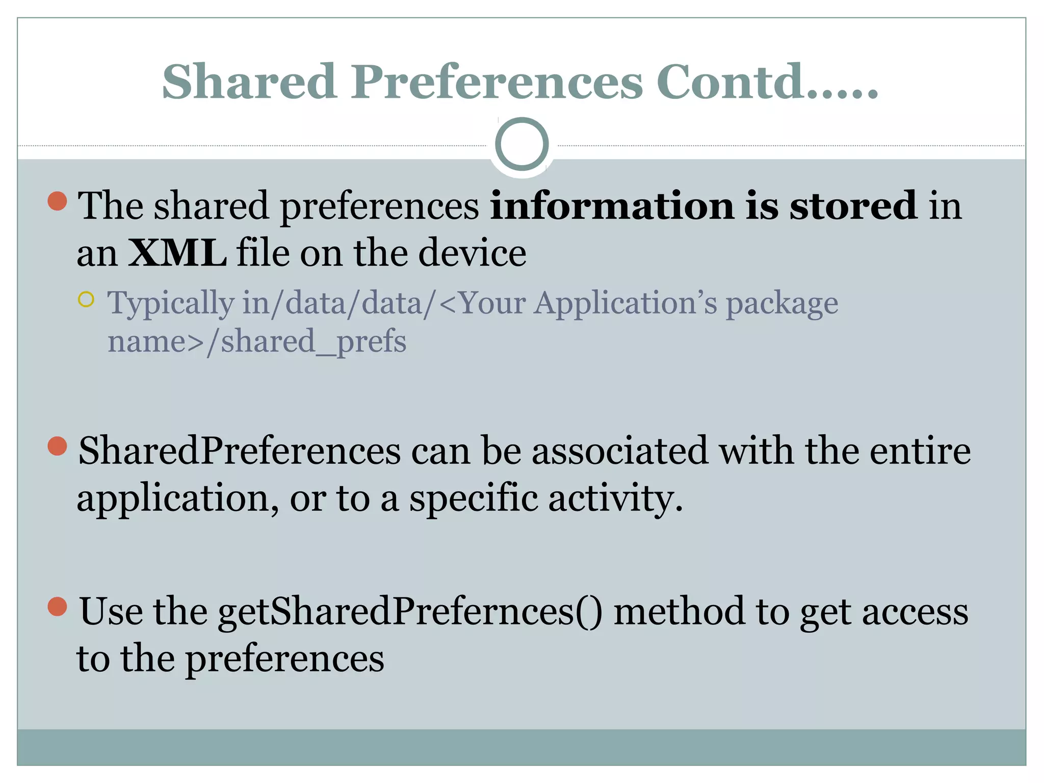 Data Storage In Android | PPT