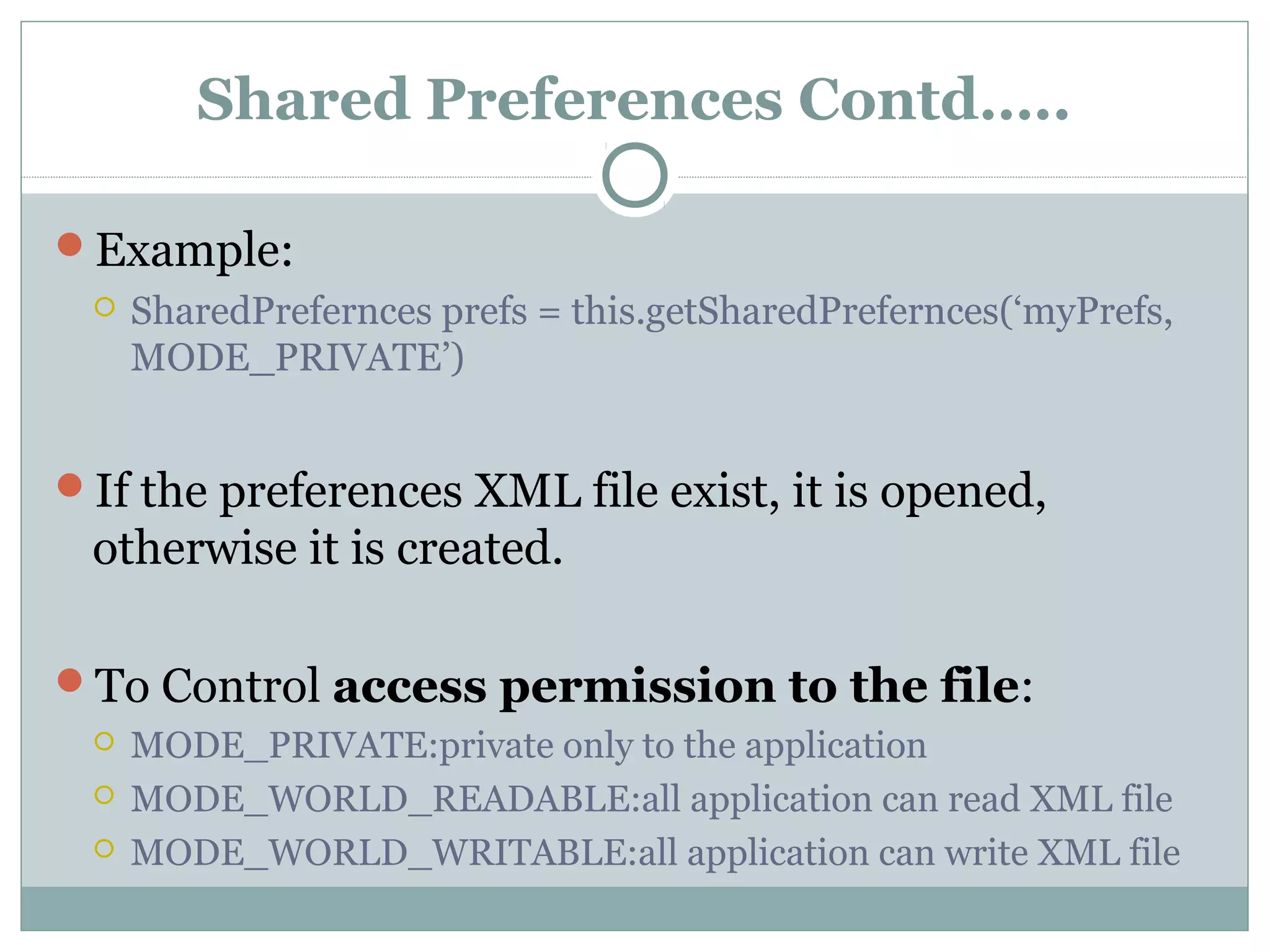 Data Storage In Android | PPT