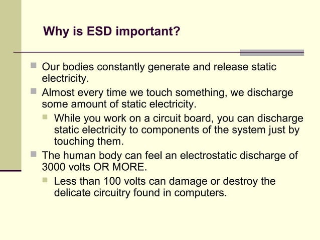ESD | PPT | Physics | Science
