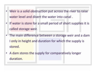 weir & barrage | PPTX
