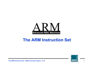 ESD_05_ARM_Instructions set for preparation | PPT