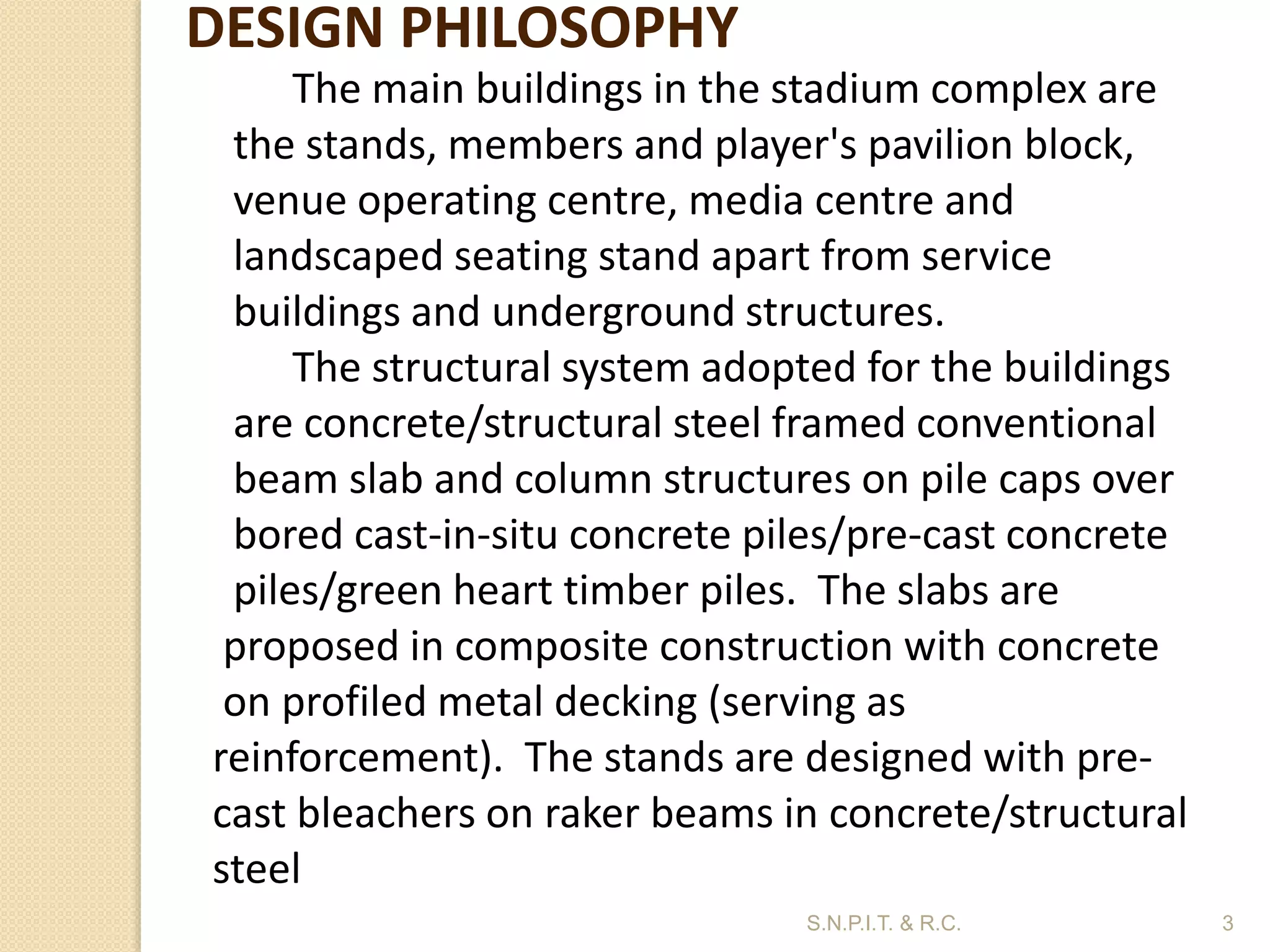 design philosophy in structure design in civil engineering | PPTX