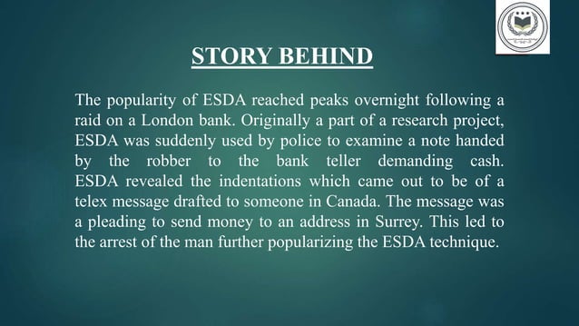 ESDA | PPTX | Technology & Computing