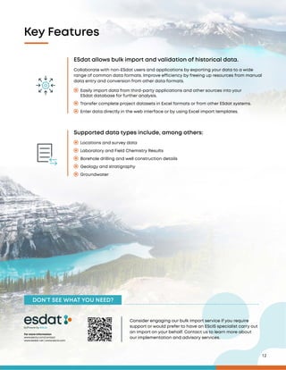 ESdat Environmental Data Management Software Short Brochure | PDF