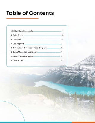 ESdat Environmental Data Management Software Short Brochure | PDF