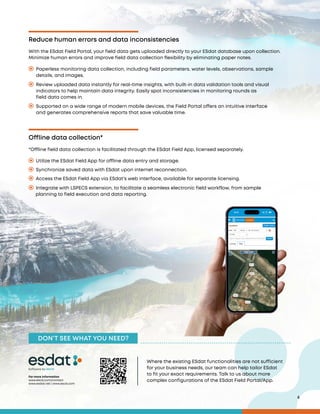 ESdat Environmental Data Management Software Short Brochure | PDF